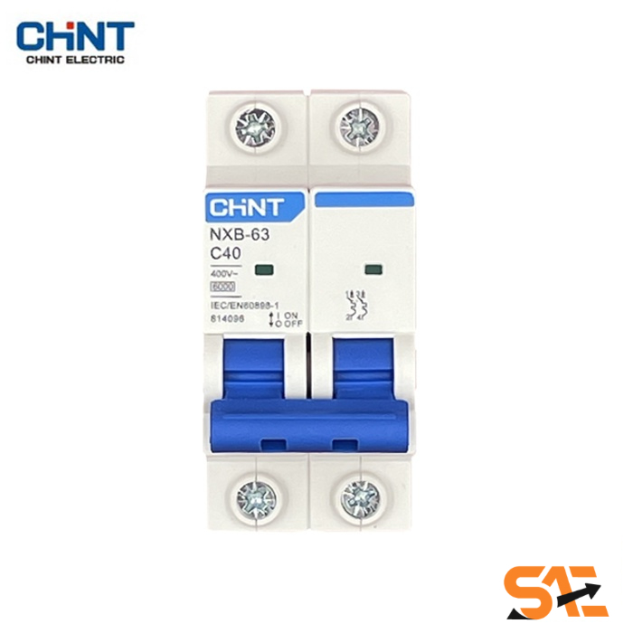 Aptomat MCB 2 Pha Attomat hãng CHINT NXB-63 6A, 10A, 16A, 25A, 32A, 40A, 50A, 63A Dòng Cắt 6kA ...