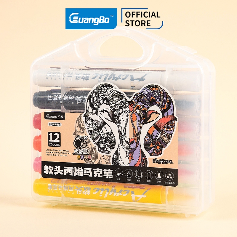 Bút Marker Acrylic 1 đầu thân tròn cao cấp GuangBo | Shopee Việt Nam