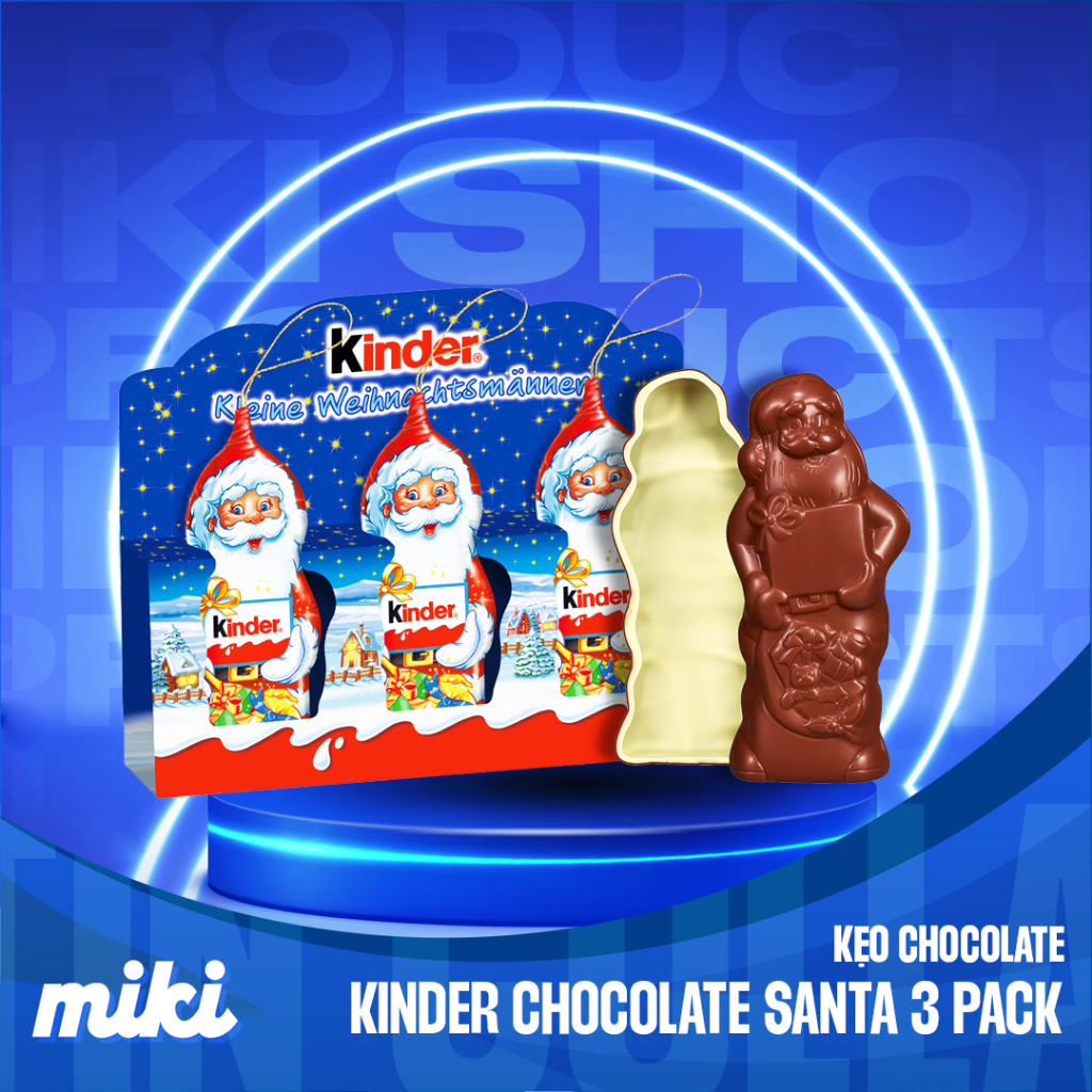 Kẹo Kinder Chocolate Santa 3 Pack - Bách Hoá Miki | Shopee Việt Nam