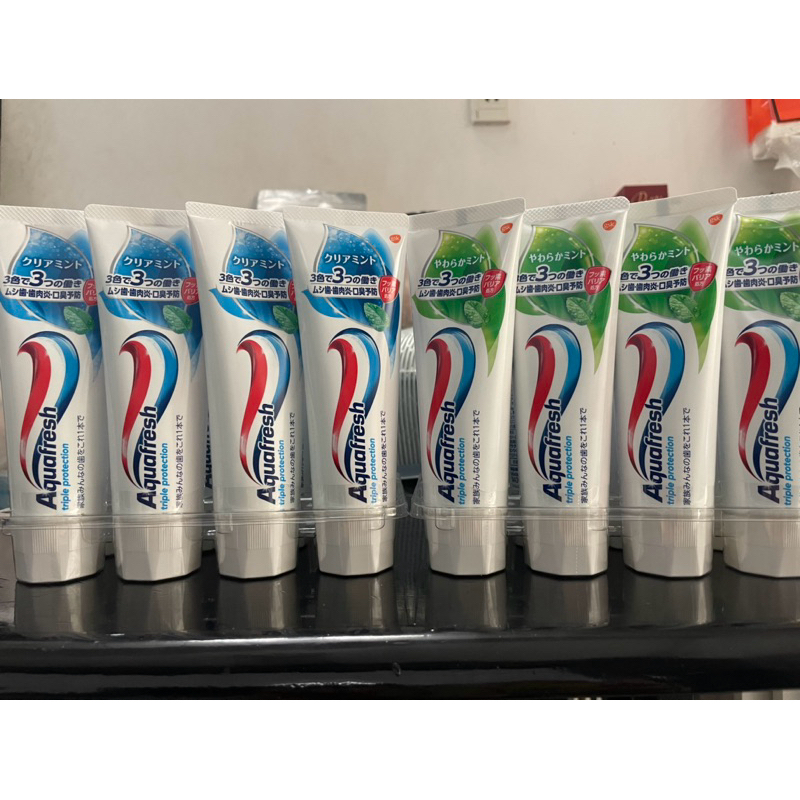 Kem đánh răng Aquafresh Nhật Bản tuýp 140g và 140g + 20g | Shopee Việt Nam