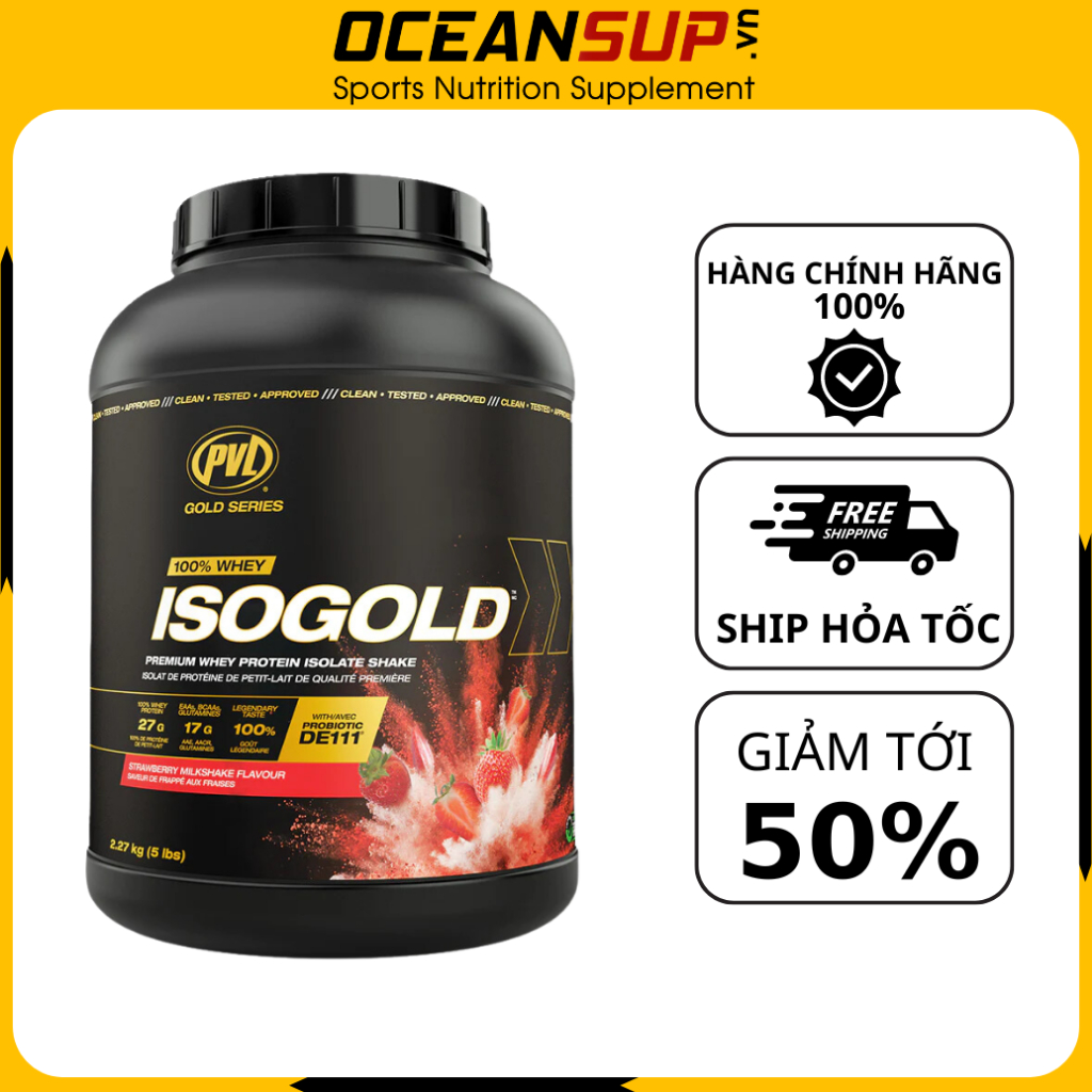 Whey Protein PVL ISO GOLD 5LBS Whey Protein chất lượng cao (2,3kg ...