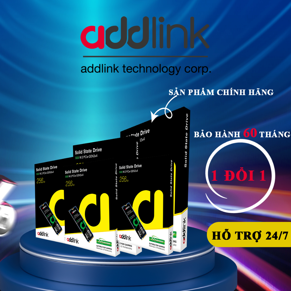 Combo SSD 256GB Addlink S68 M.2 PCIe Gen3 NVMe, tốc độ Đọc 1700 MB/s ...