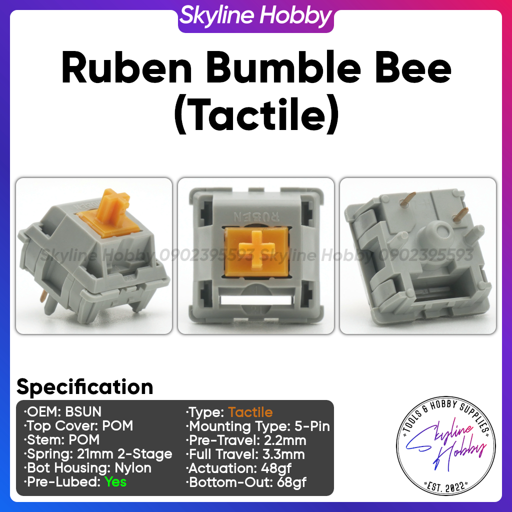 Switch bàn phím cơ BSUN - Mage Akashi, KiKi Red, Cinnamon Pink, Roselle ...