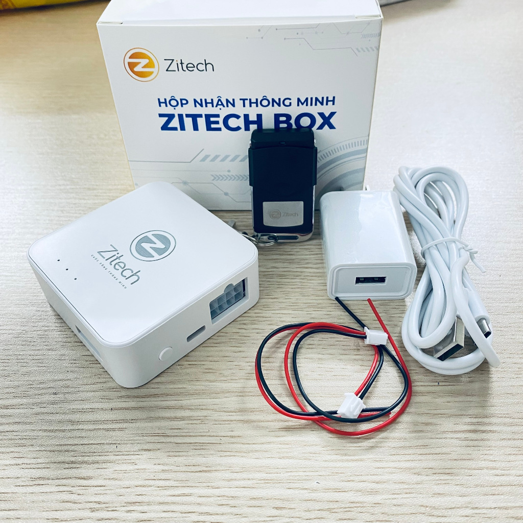 Hộp nhận thông minh Zitech Box, điều khiển cửa cuốn Wifi Bluetooth ...