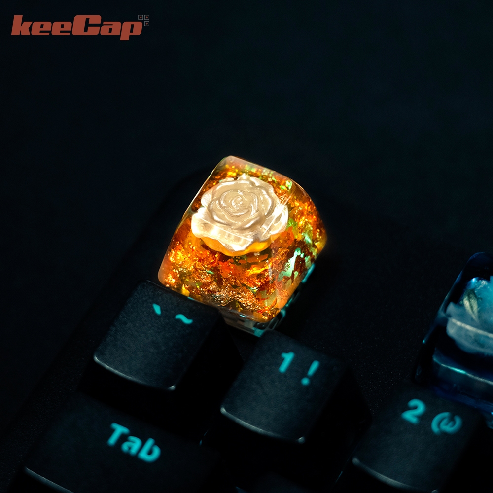 [KEECAP] Keycap Artisan Rose xuyên LED chất liệu resin 3D | Shopee Việt Nam