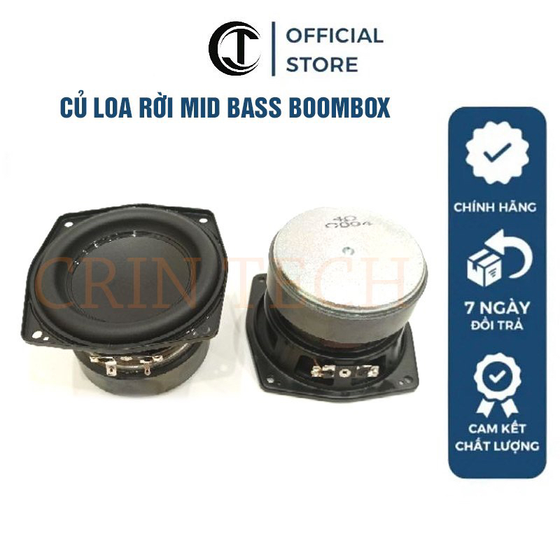 [ CÓ SỈ ] Củ Loa rời mid bass Boombox 2 4inch 4 ohm 40w. DIY loa siêu trầm, siêu mạnh từ PTD ...