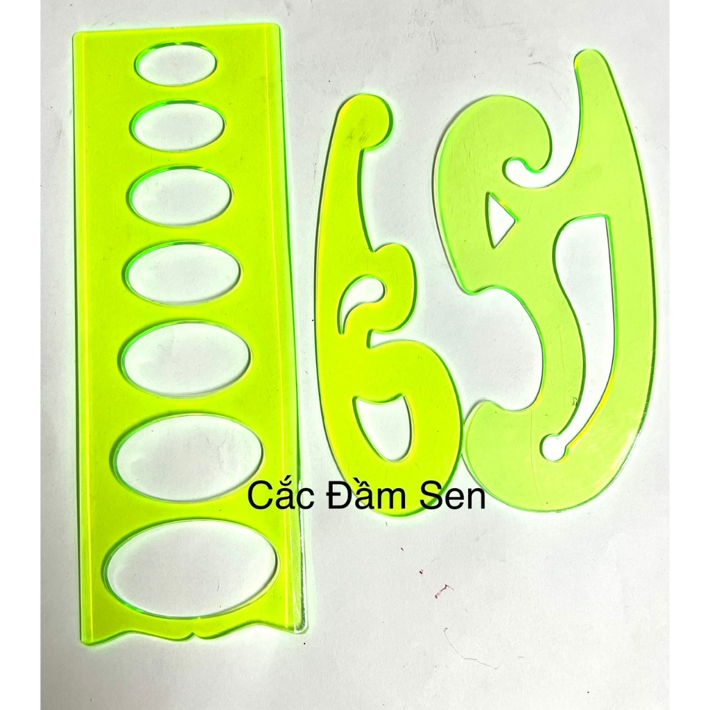 BỘ THƯỚCVĨ KỸ THUẬT, THƯỚC CONG, parabola Curve set Template Ruler (bộ ...