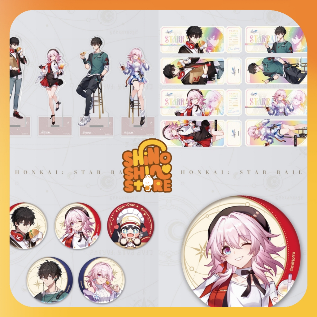 [sẵnorder] thẻ vé/ standee/ huy hiệu March 7th Dan Heng collab KFC ...