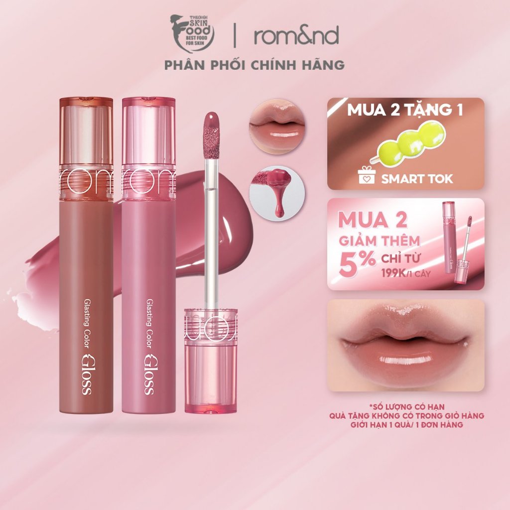 [new][color Gloss] Son Bóng Thuần Chay Cho Môi Căng Mọng Mềm Mịn