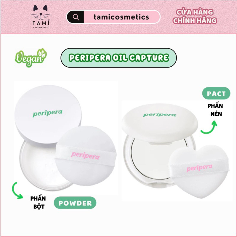 Phấn Phủ Peripera Oil Capture Setting Pact / Priming Powder | Shopee ...