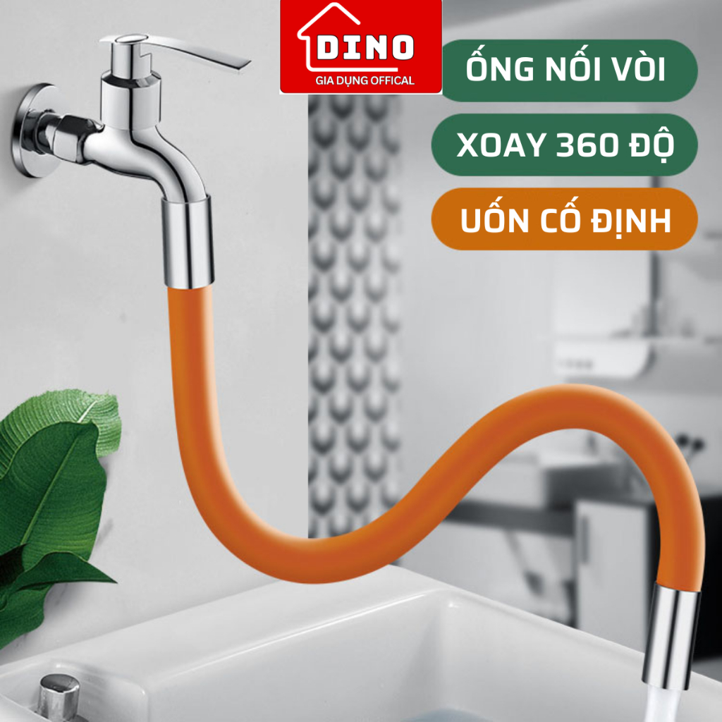 Ống Nối Vòi Nước DINO xoay 360 độ Linh Hoạt Theo Mọi Hướng, Nước Chảy Thành Dòng, Vòi Nước Dài ...