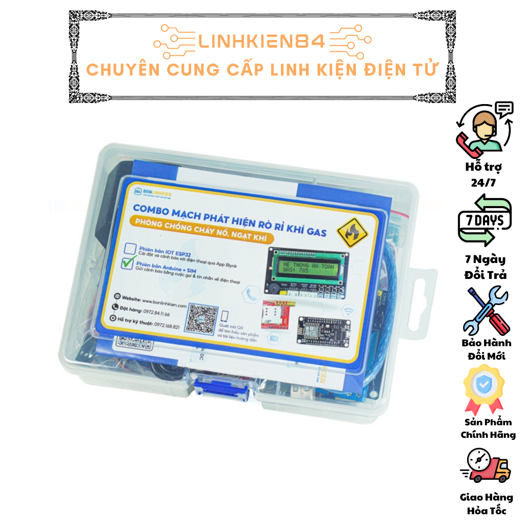 Combo Mạch Phát Hiện Rò Rỉ Khí GAS Phòng Chống Cháy Nổ, Ngạt Khí ( Sử ...