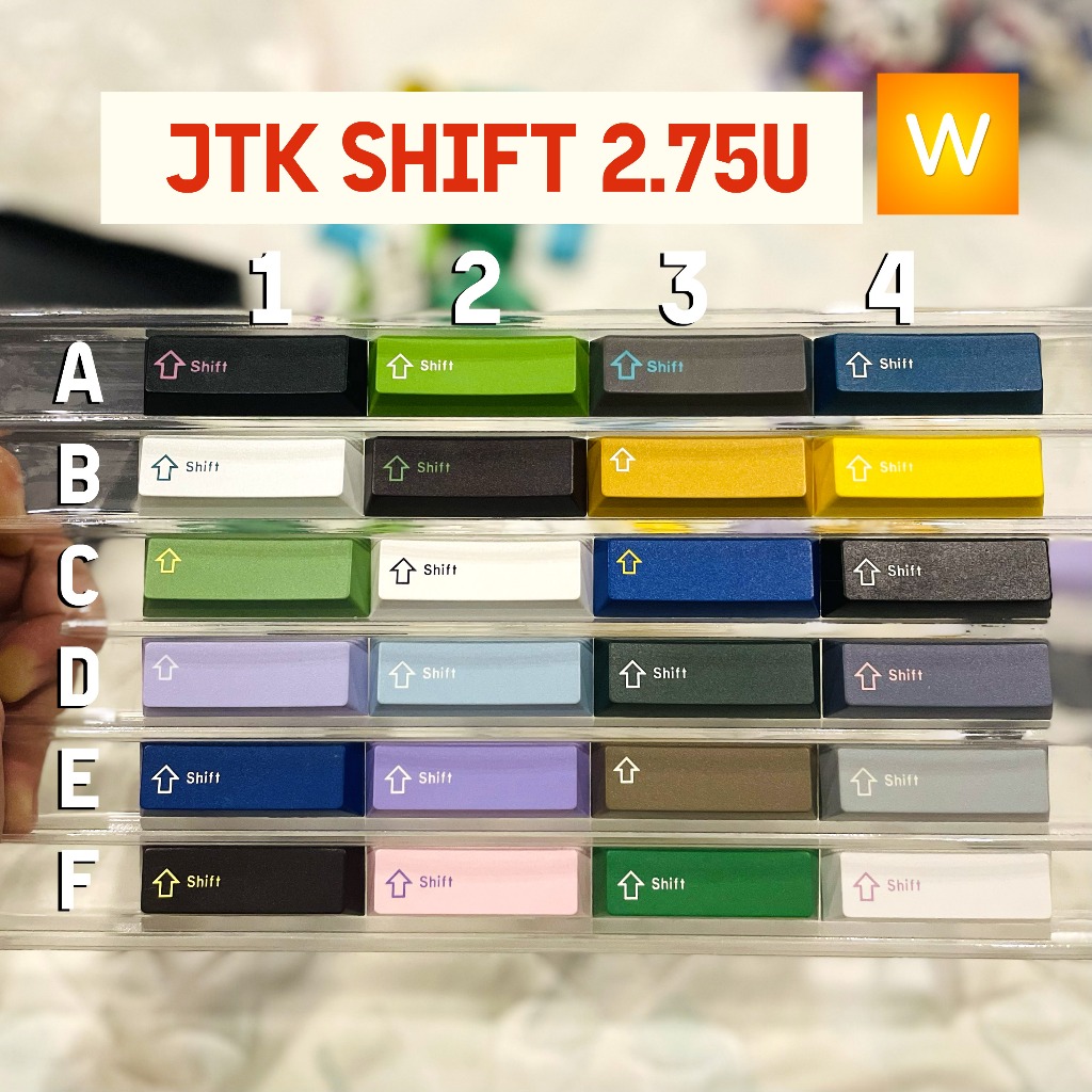 JTK Keycap Nút lẻ bàn phím cơ Shift phải 2.75u - JTK Grab | Shopee Việt Nam