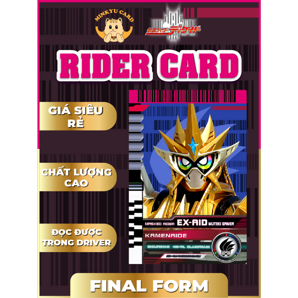[CARD IN] Thẻ bài Kamen Rider Decade [RIDER CARD] Kamen rider Final ...
