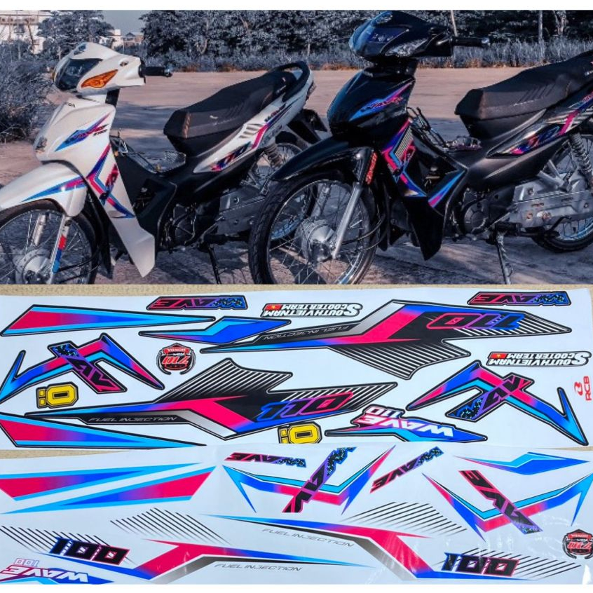 Tem Xe Wave Tem Wave Mẫu Mới Cực Hót 2024 Dán Wave 50/100/110 | Shopee ...