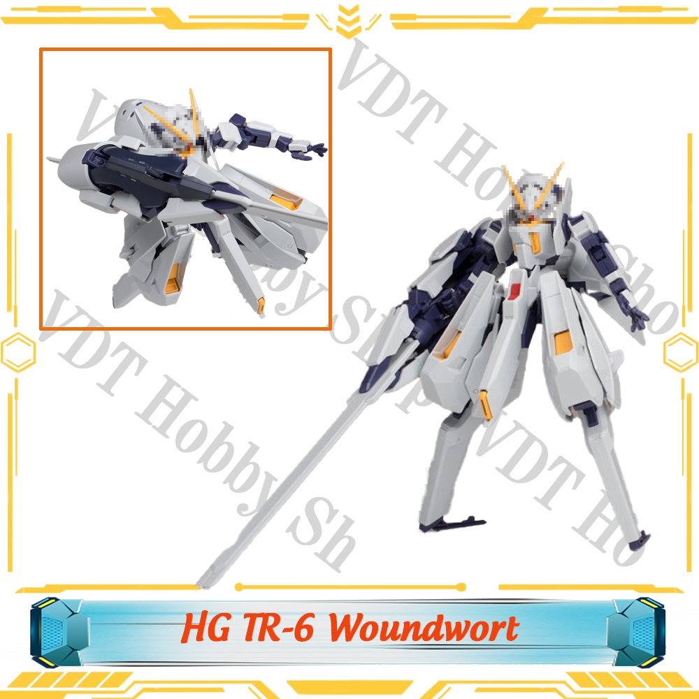 Mô hình lắp ráp HG RX-124 TR-6 Woundwort ( tặng kèm base và decal nước ) | Shopee Việt Nam