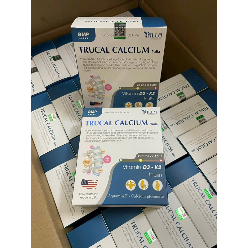 TPBVSK TRUCAL CALCIUM YALLA ( Nano canxi , vitamin K2-Mk7) | Shopee ...