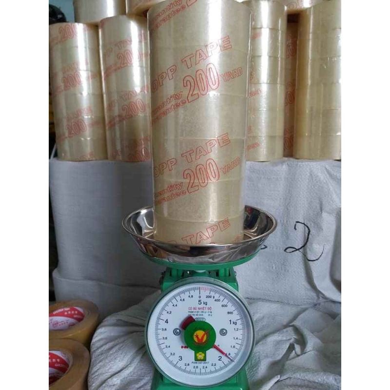 Băng keo trong,BĂNG DÍNH 200Y, NẶNG 1.8KG, GỒM 6 CUỘN LOẠI TỐT SIÊU DÍNH | Shopee Việt Nam