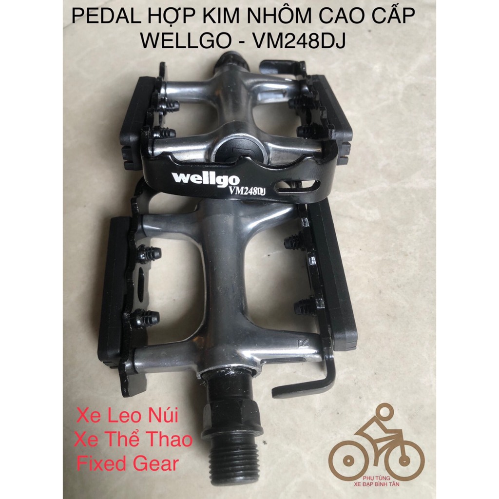 Pedal WELLGO Xe Đạp Thể Thao Cao Cấp Nhôm Sử Dụng Bạc Đạn | Shopee Việt Nam
