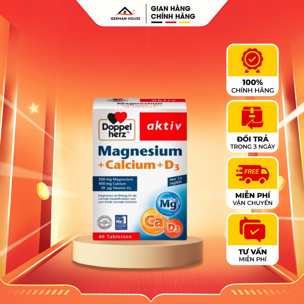 Viên uống bổ sung Magie canxi D3 ngừa loãng xương - tăng cường sức khoẻ, tốt cho cả gia đình ...