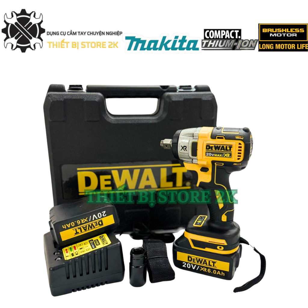 Máy siết Bulong DEWALT DCF887 20V động cơ không chổi than Motor lõi đồng 100% siết mở bắt vít ...