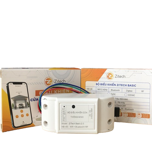 Điều khiển cửa cuốn, cổng tự động Zitech Basic 2.0 Wifi, Bluetooth, RF ...