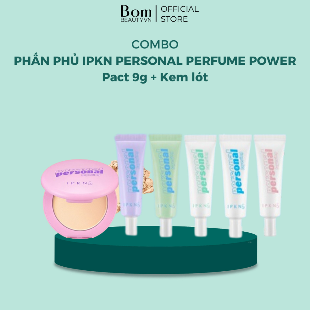 Combo Kem Lót-Phấn Phủ Nén Siêu Mịn Hương Nước Hoa Daiso IPKN Personal ...