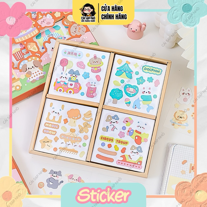 Hộp 100 Sticker Xinh Xắn Dễ Thương | Shopee Việt Nam