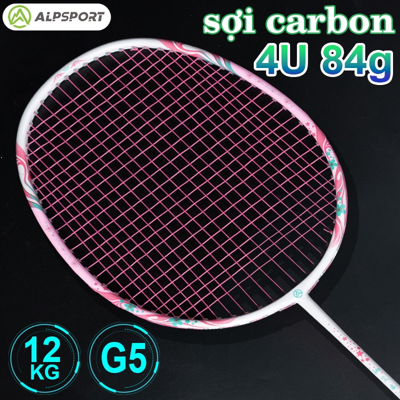 ALP Cherry 4U Căng Max 12KG Vợt Cầu Lông Hồng Pink Original 100% Full ...