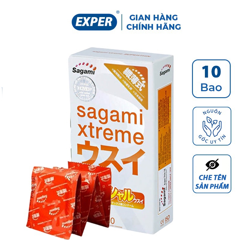 Bao cao su Sagami Full 12 loại, bcs Sagami có gân gai siêu mỏng kéo dài ...