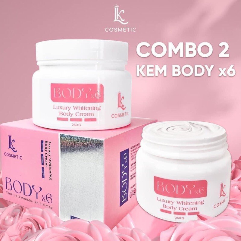 NEW _ Combo 2 kem body X6 linhkool chính hãng-Kem trống nắng dưỡng ...