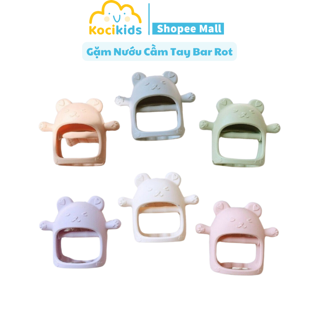 Gặm nướu cầm tay Bar Rot cho bé cao cấp silicon kèm hộp đựng | Shopee ...