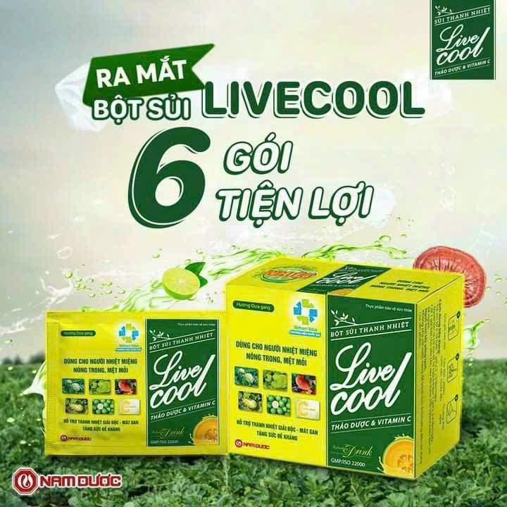 LIVE COOL - Bột sủi thanh nhiệt mát gan H6G | Shopee Việt Nam