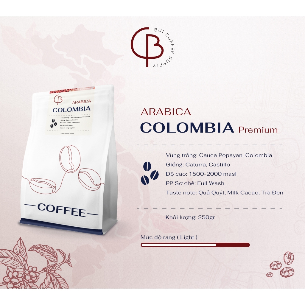 Colombia Caturra - sơ chế Full Washed - gói 250g - 500g- BUI COFFEE ...