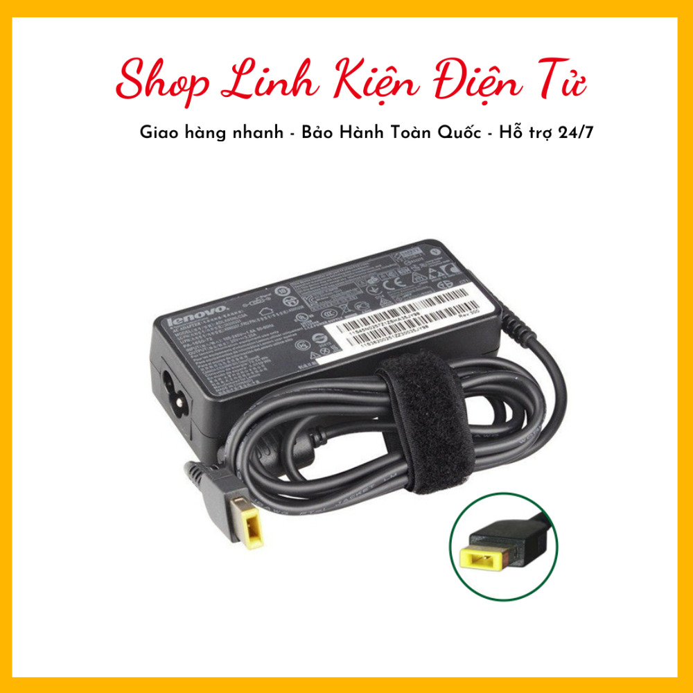 Sạc Zin Laptop Lenovo Đầu Vuông (USB Kim) 3.25A 20V 65W dùng cho ThinkPad E431 E440 E450 E531 ...