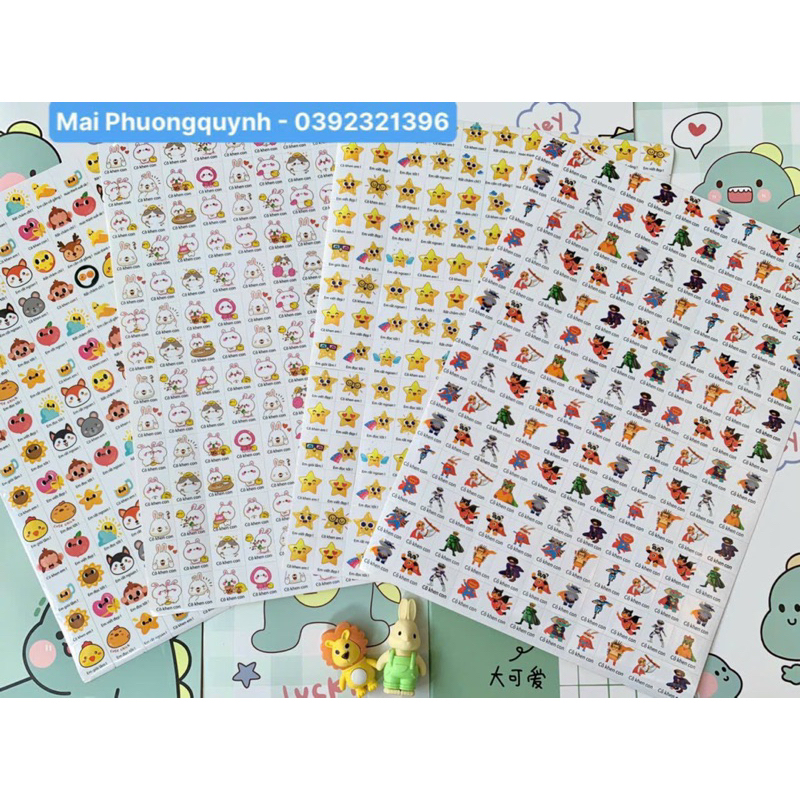 Sticker khen thưởng khổ A4 (mẫu lời khen tiếng Việt) | Shopee Việt Nam