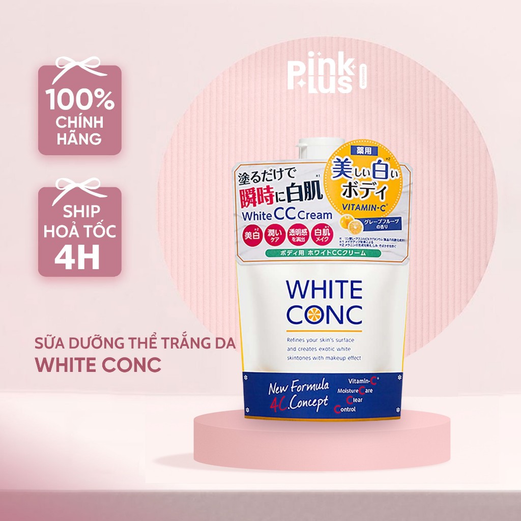 Sữa tắm và sữa dưỡng thể trắng da White Conc Body CC Cream With Vitamin ...