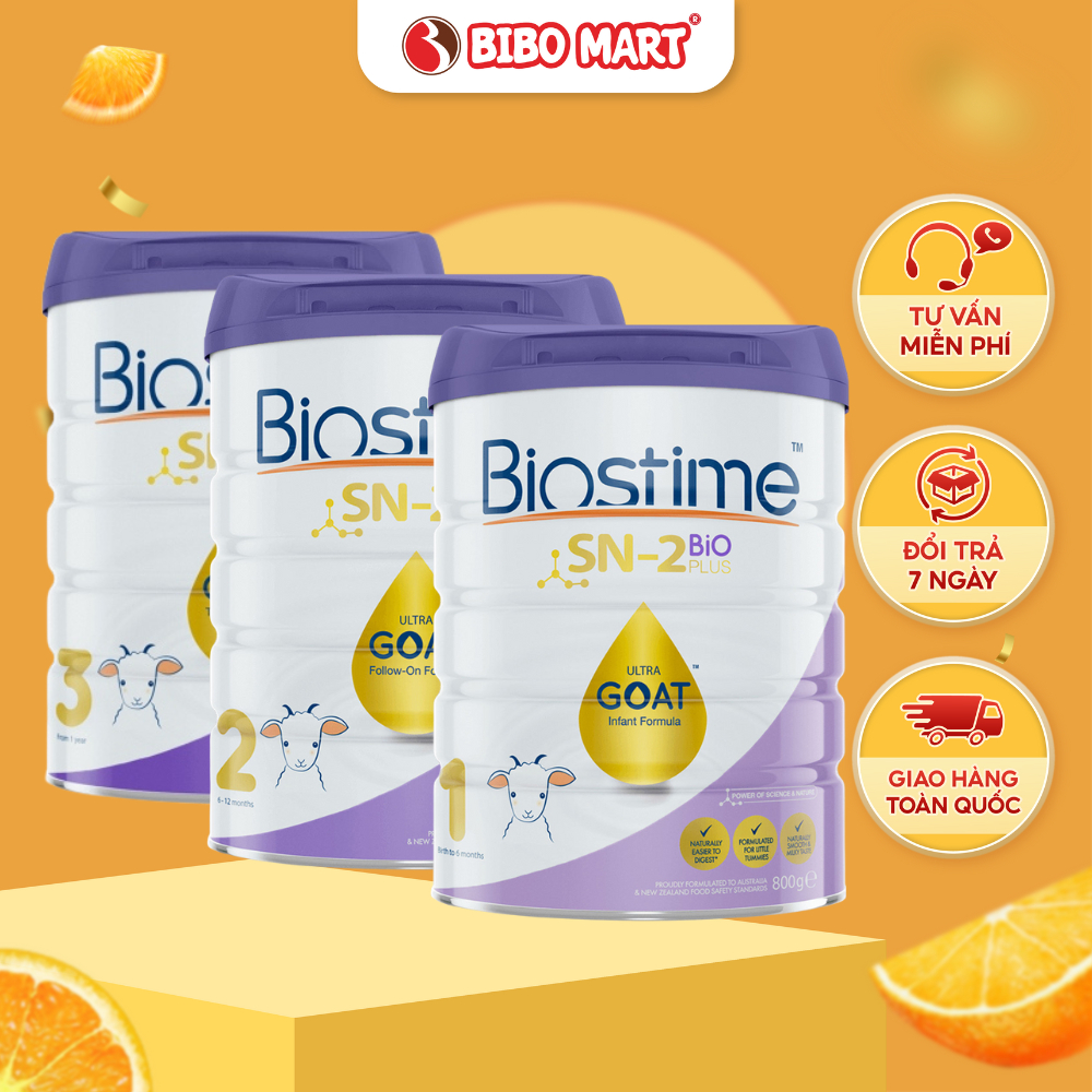 Sữa Dê Biostime SN-2 Bio Plus Ultra Goat Số 1, Số 2, Số 3 800g Cho Bé ...