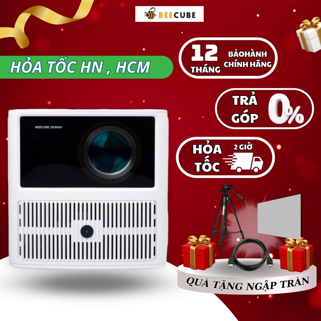 Máy Chiếu Mini BeeCube Xtreme Chính Hãng Hệ Điều Hành Android + Kết nối ...