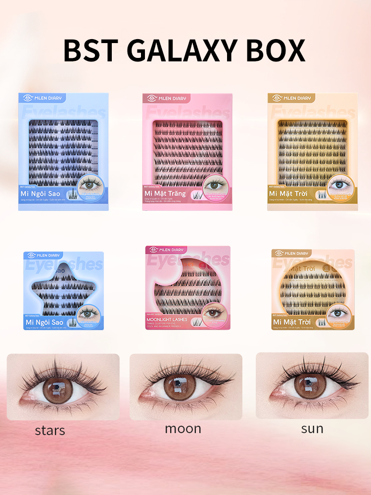 BST GALAXY BOX MLEN DIARY CHÍNH HÃNG-TỔNG HỢP SUN,MOON,STAR Mi Cụm Mềm ...