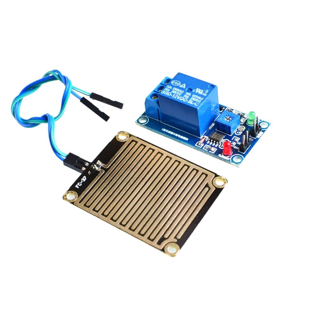 Bộ module cảm biến mưa 12V, có relay điều khiển giọt nước tự động ...