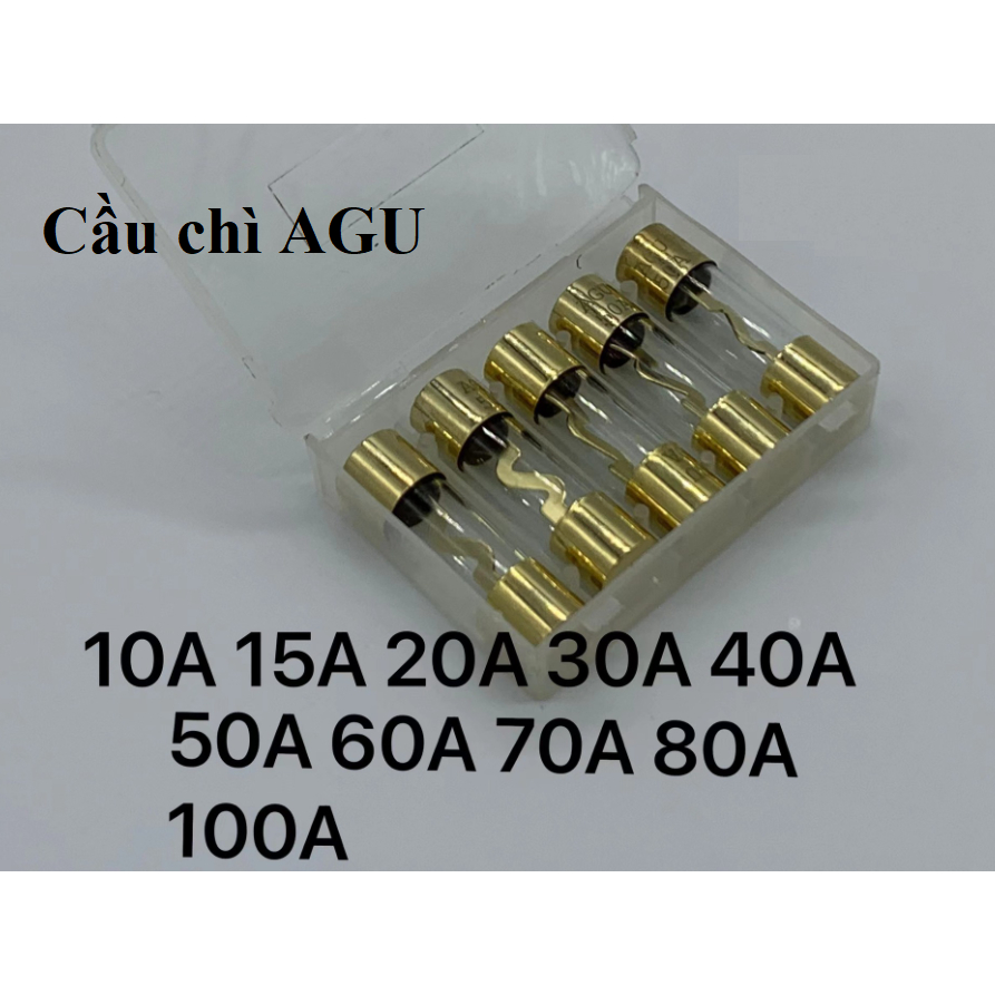 (Giá 1 cái) Cầu chì AGU 38mm 12V 24V 10A 15A 20A 30A 40A 50A 60A 70A 80A 100A | Shopee Việt Nam