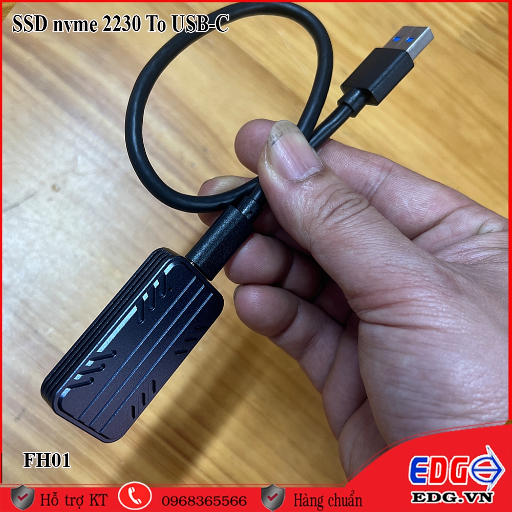 BOX SSD NVME 2230 nhỏ gọn, FH01 box ổ cứng vỏ kim loại, bền chắc ...