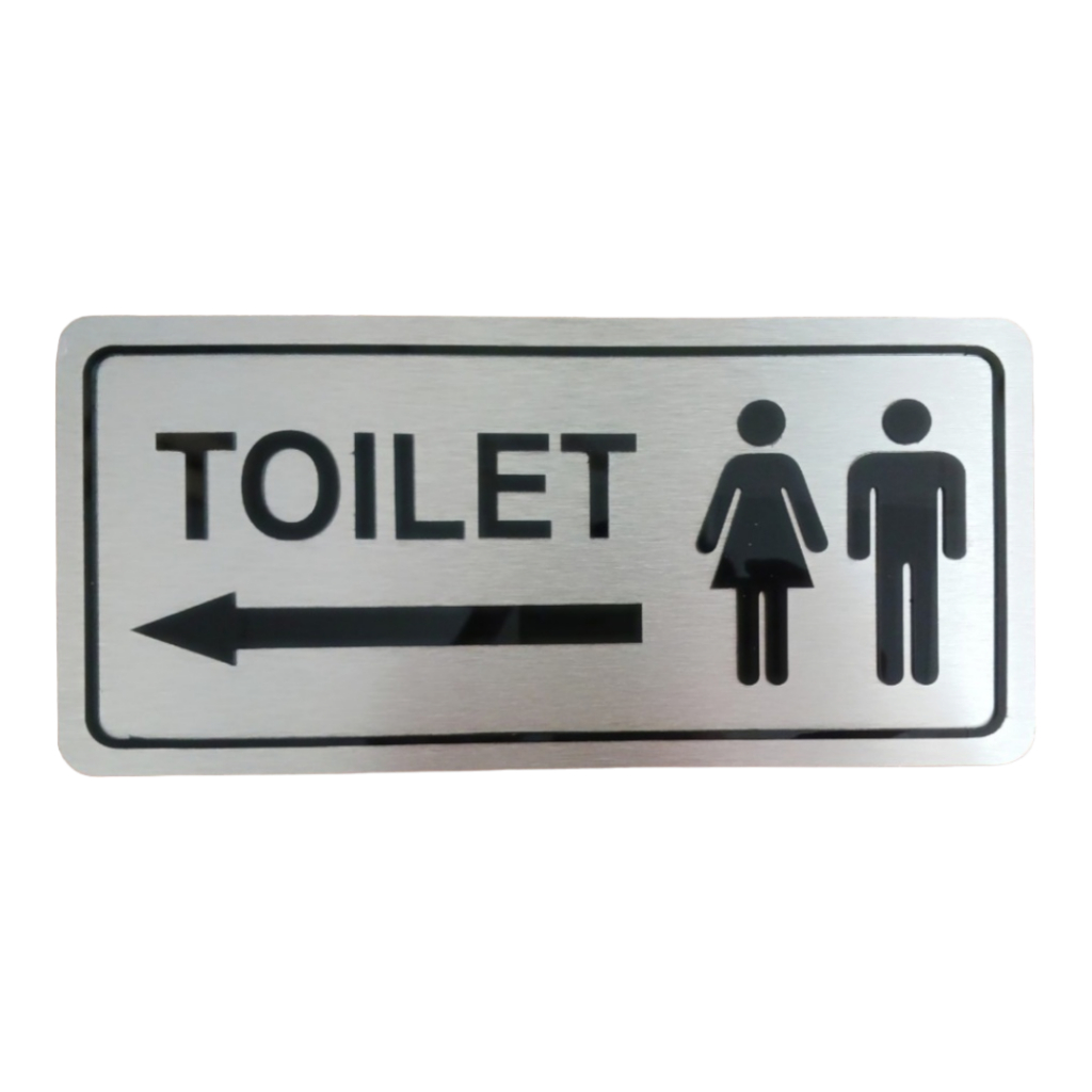 Bảng chỉ dẫn toilet, bảng WC, biển WC, biển hướng dẫn nhà vệ sinh WC ...