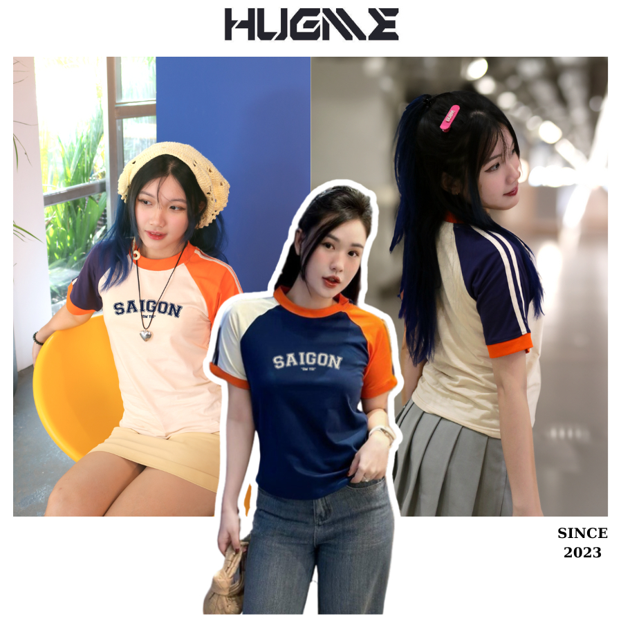 Áo Thun Babytee phối sọc vai HUGME chất Cotton 100% thoáng mát HOT trend 2024 | Shopee Việt Nam