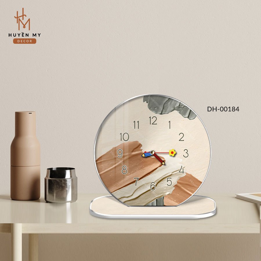 Tranh Đồng Hồ Doomi Để Bàn Nhỏ Dễ Thương, Decor Góc Học Tập, Góc Làm ...