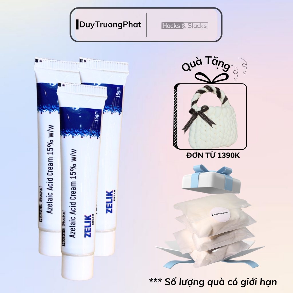 Kem giảm mụn cho da dễ kích ứng Zelik Cream Azelaic Acid 15% | Shopee ...