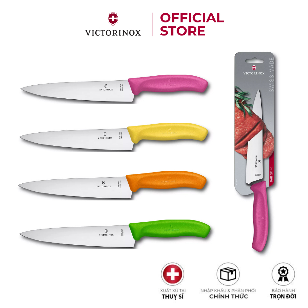 Dao bếp Victorinox Carving Knife 6.8006 cán màu 19cm | Shopee Việt Nam