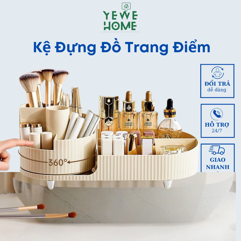 Kệ Đựng Đồ Trang Điểm Để Bàn Xoay Sang Trọng Cao Cấp Cỡ Lớn - Mẫu Mới ...