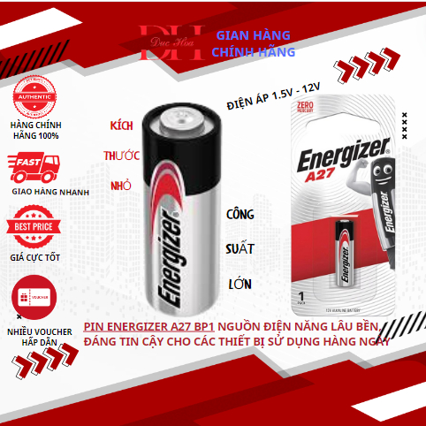 Pin Energizer A27 BP1 - KÍCH THƯỚC NHỎ, CÔNG SUẤT LỚN | Shopee Việt Nam